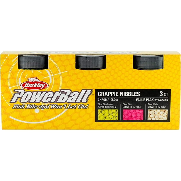 Berkley PowerBait ChromaGlow Crappie Nibble Fishing Dough Bait ...