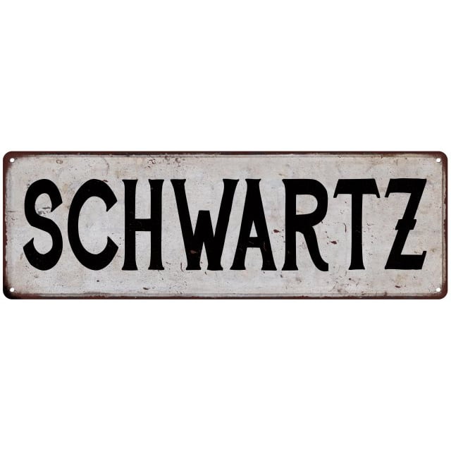SCHWARTZ Vintage Look Gift Rustic Chic Metal Sign 6x18 206180036865 ...