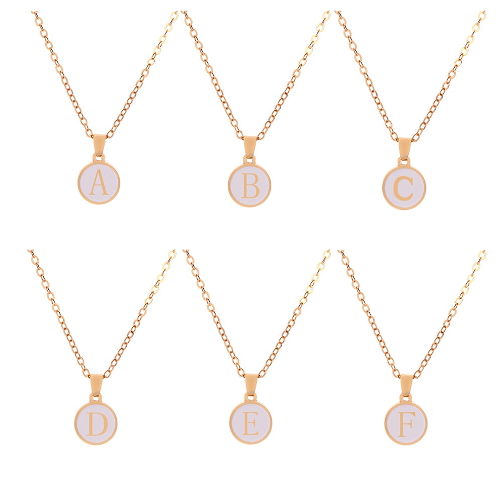 Collar con letras de estilo europeo y americano, temperamento simple ...