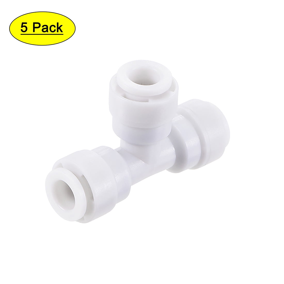 Uxcell Quick Connector 3 Way 1/4" T Type Push Fit Connect Fittings ...