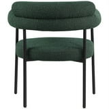 Meridian Furniture Blake Green Boucle Fabric Dining Chair Set of 2 ...