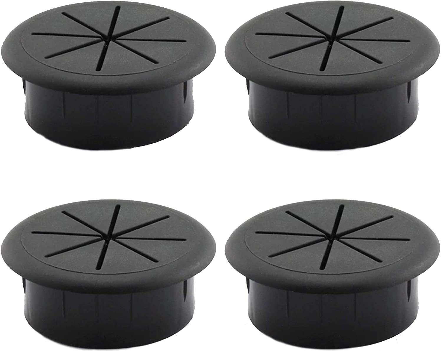 Pasacables de escritorio de 4 piezas Pasacables de mesa con cubierta de ...