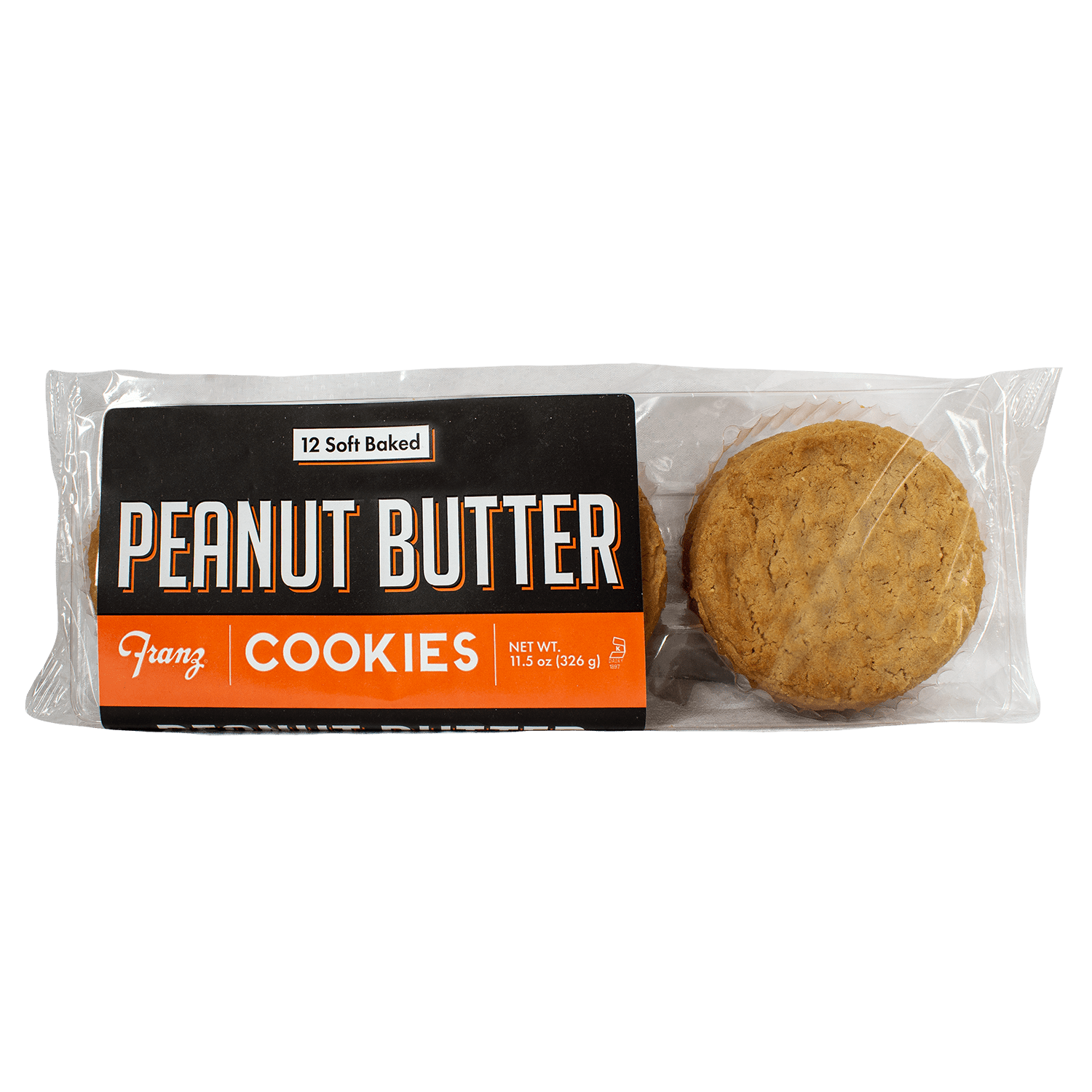 Franz Soft Baked Peanut Butter Cookies, 11.5 oz, 12 Count - Walmart.com