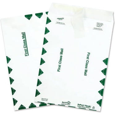 Survivor Tyvek USPS First Class Mailer, 10 x 13, White, 100/Box ...
