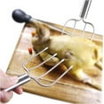 i Kito Stainless Steel Turkey Lifters Set of Two, Roasting Poultry ...