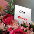 3drose, Image of Words Girl Power in Red and Black, 6 Greeting Cards ...