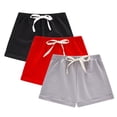 3PCS Boy's and Girl's Athletic Shorts Liweisiy Drawstring Elastic Waist ...