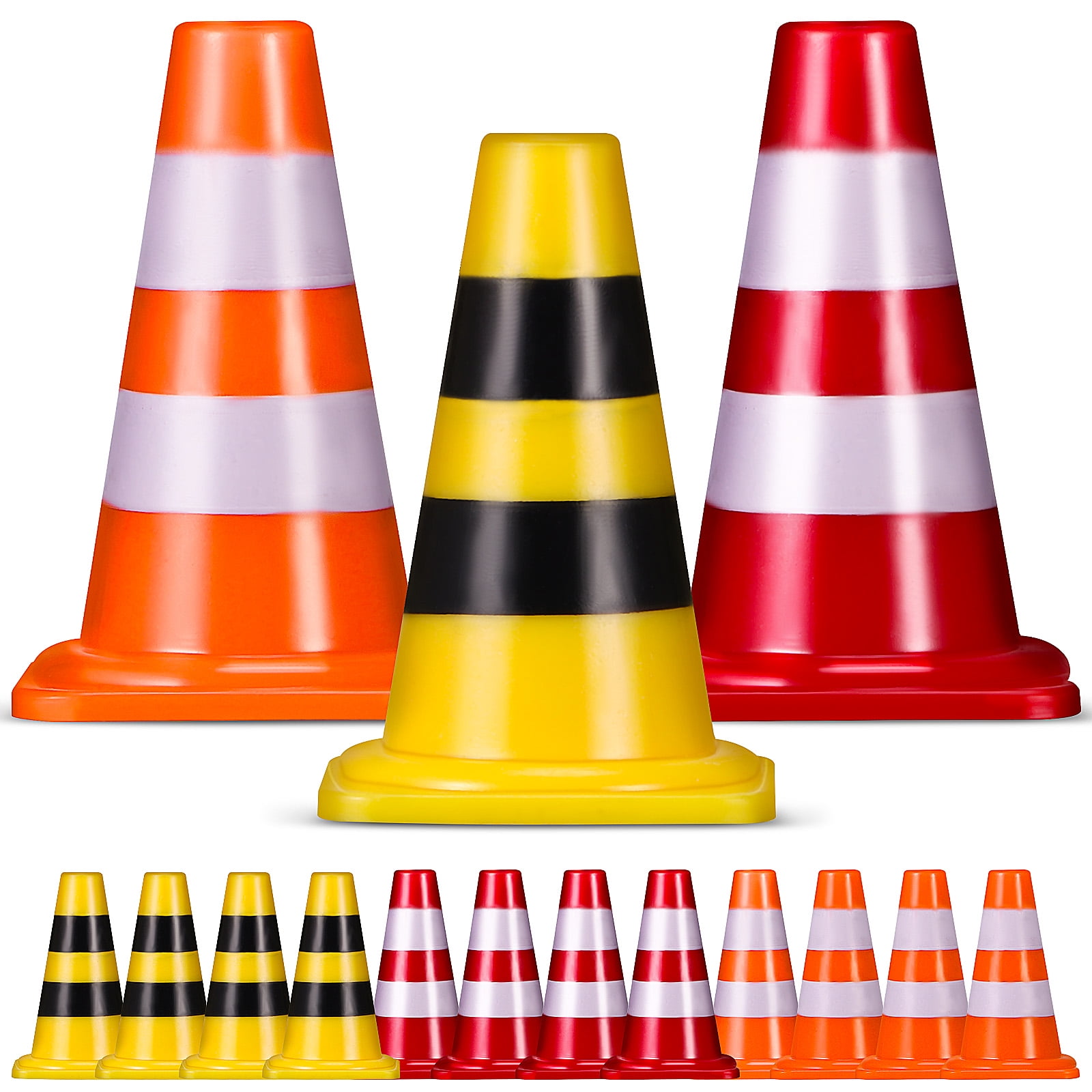 Click here for Har Adhesive 15 Pcs Mini Traffic Cones Traffic Sig... prices