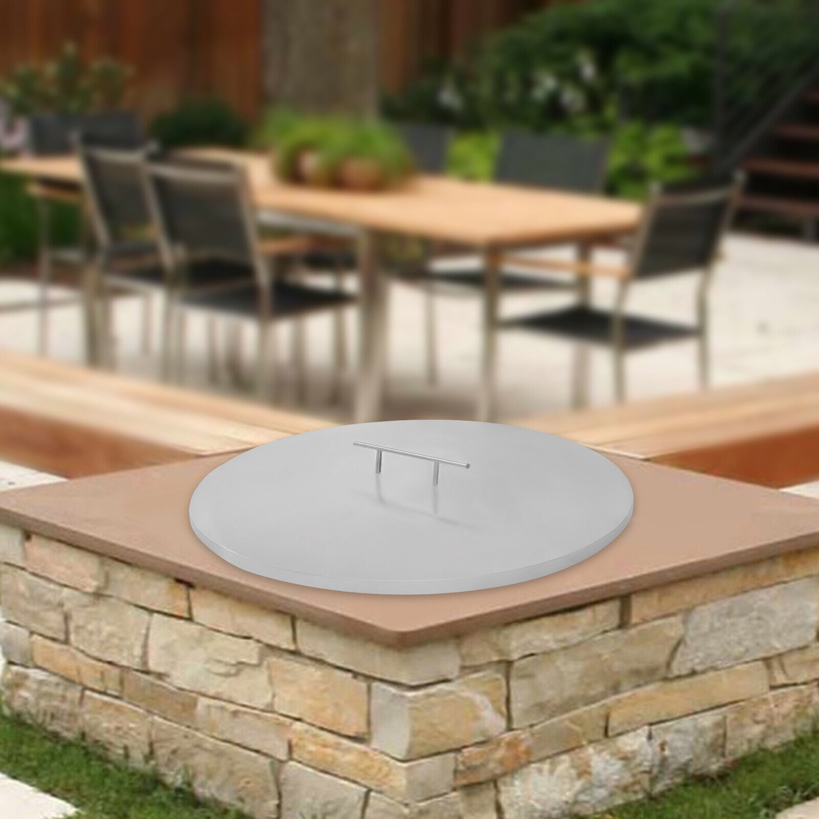 TOOL1SHOoo Stainless Steel Fire Pit Burner Cover for Drop-in Fire Pit ...