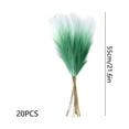 20 Pcs Faux Pampas Grass 55cm Artificial Dried Stems Boho Home Vase ...