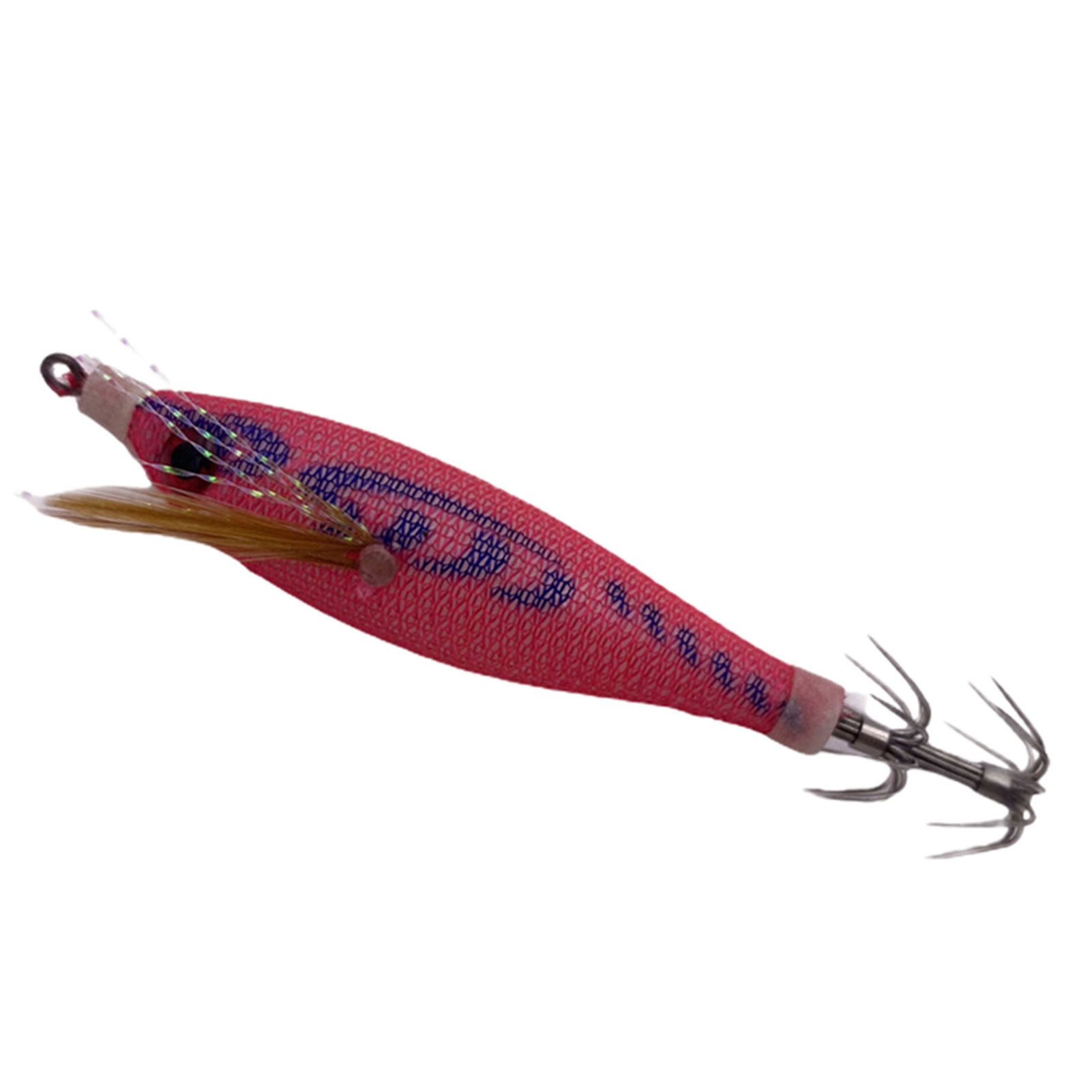 Mightlink 8cm/6g Luminous Shrimp Bait Sharp Squid Hook Simulation 3D Fisheye Jigging Fishing ...