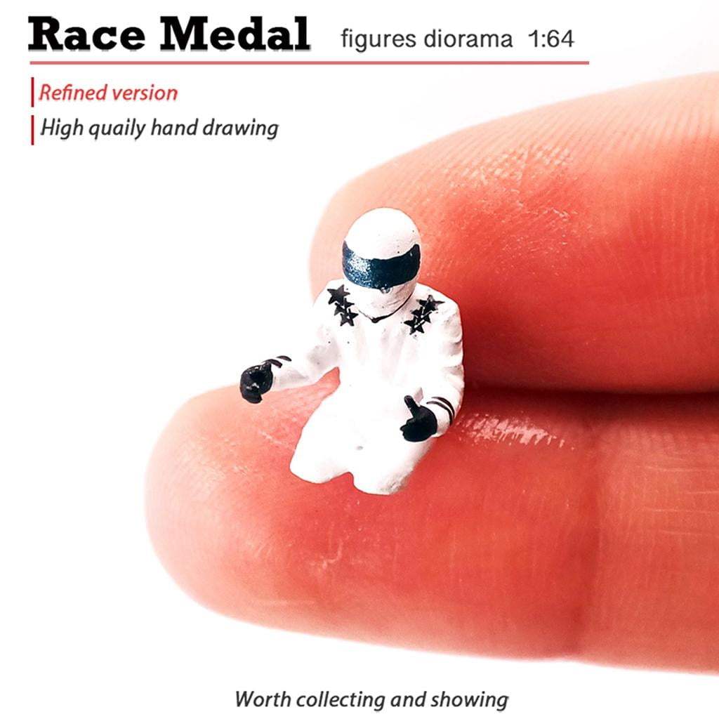 Miniatura 1:64 Figuras Pintadas Moda Conductor Calle Tren Escena Modelo ...