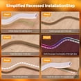 16.4FT Silicone LED Channel System Flexible Tube with Milky White Cover ...