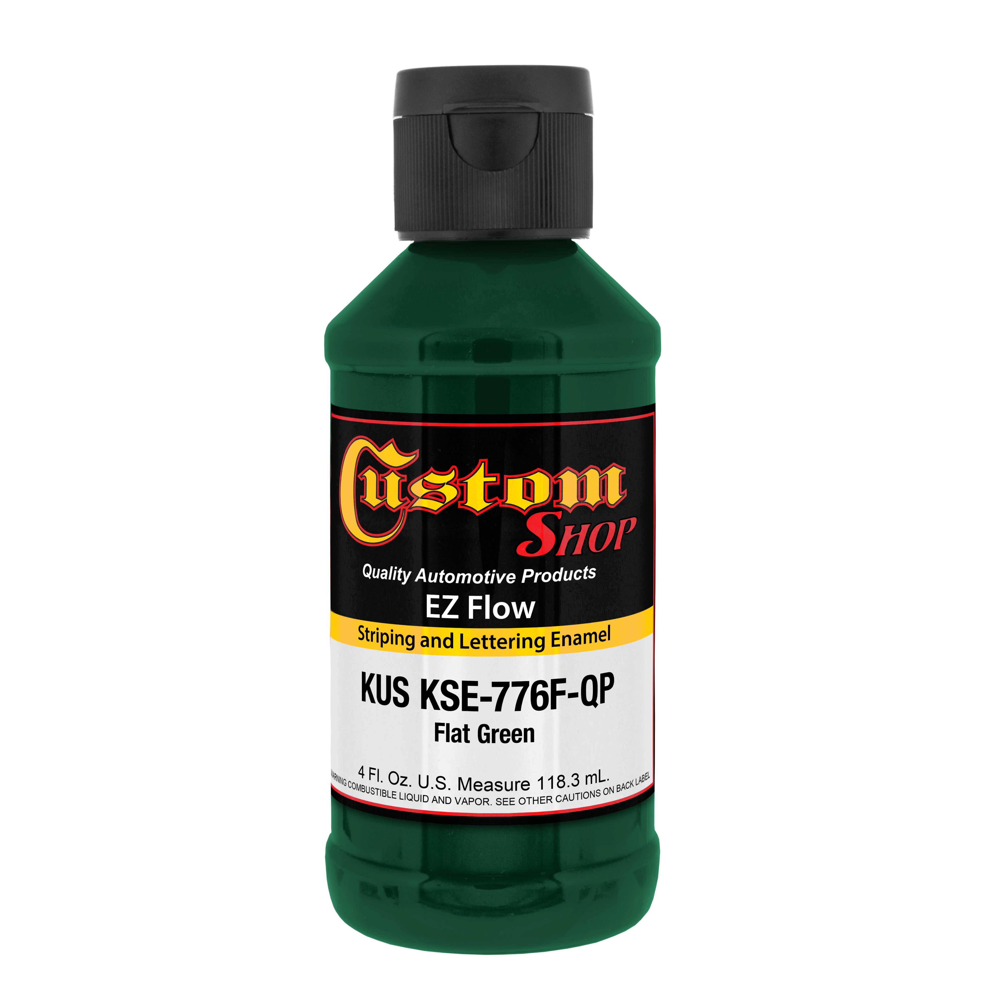 Custom Shop Flat Green - Ez-Flow Striping & Lettering Enamel, 1/4 Pint ...