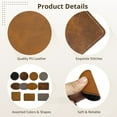 60 Pcs Assorted Leatherette Patches, PU Leather Patches for DIY, Iron ...