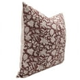 Fabdivine Block Print Throw Pillow Cover, 14x14 Inch Duck Canvas ...