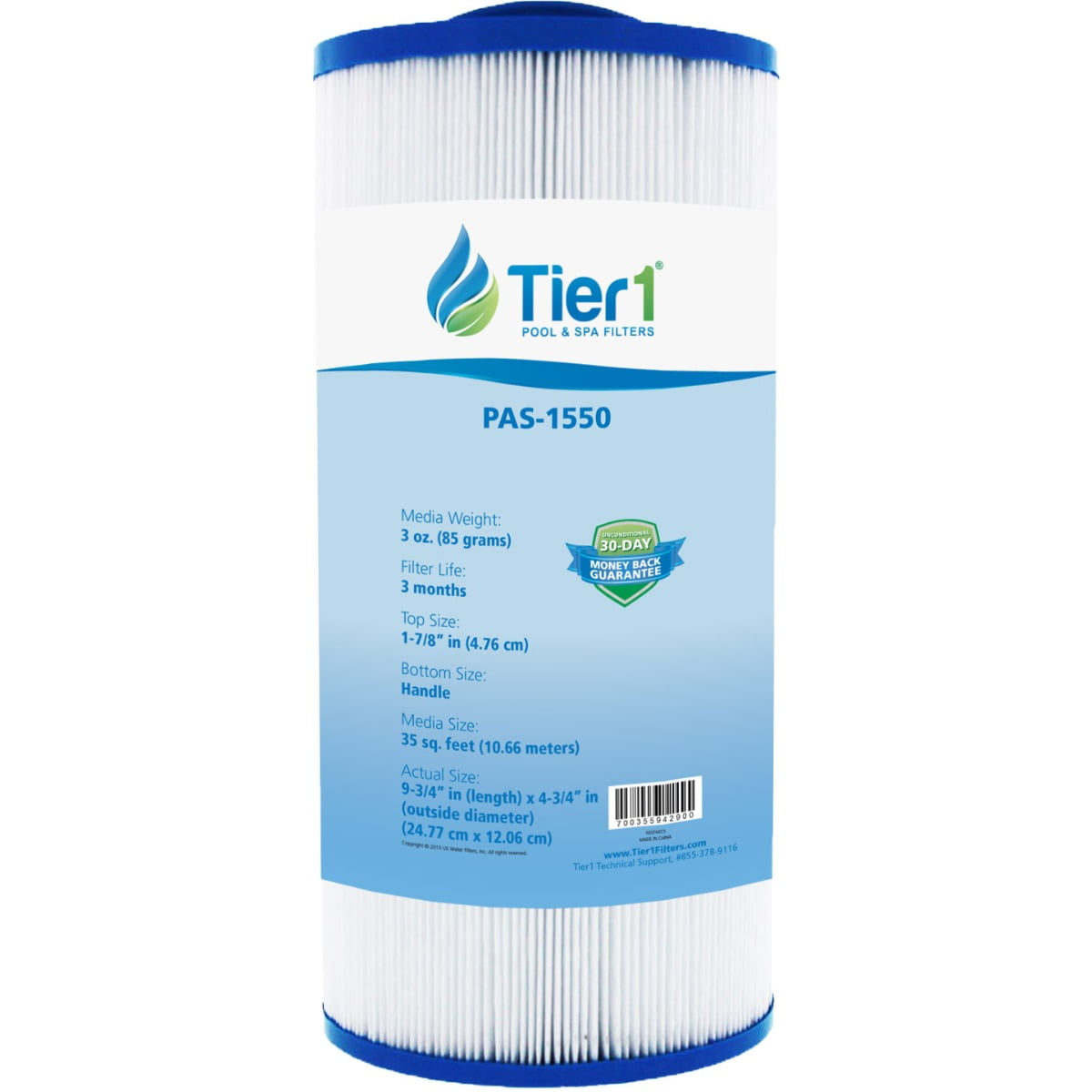 Tier1 Pool & Spa Filter Cartridge | Replacement for Thermo Spas FL1009 ...
