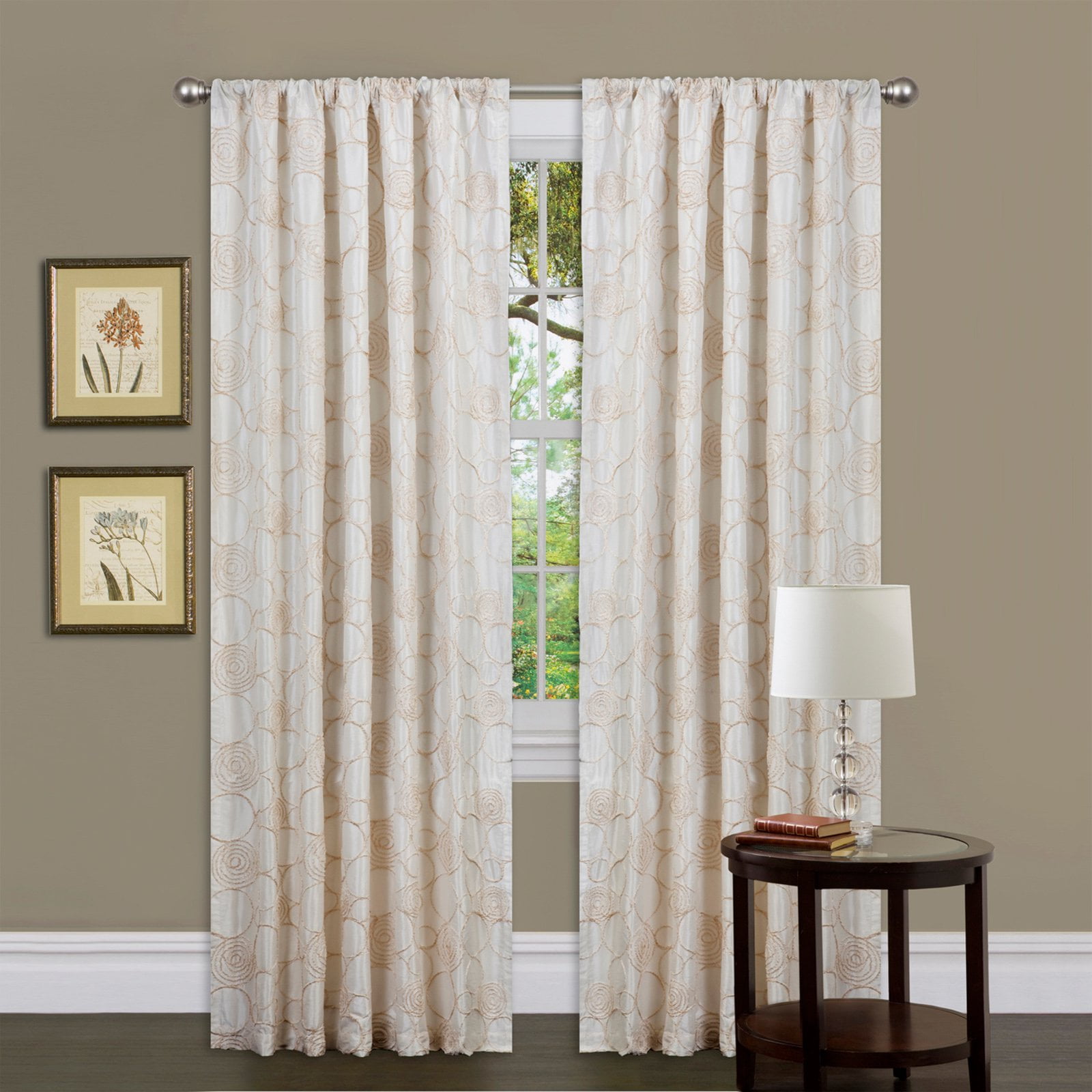 Lush Decor Circle Charm Window Curtain - Walmart.com