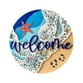 PRETXORVE Summer Beach Theme Welcome Sign For Front Door Ocean Wooden ...