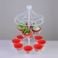2 Tiers Cupcake Holder Display Stand, Cake Display Server Tray, Cake ...