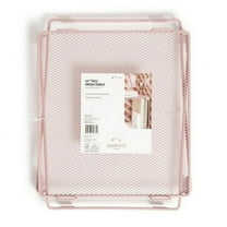 U Brands Mesh Locker Shelf Dusty Rose 12" - Walmart.com
