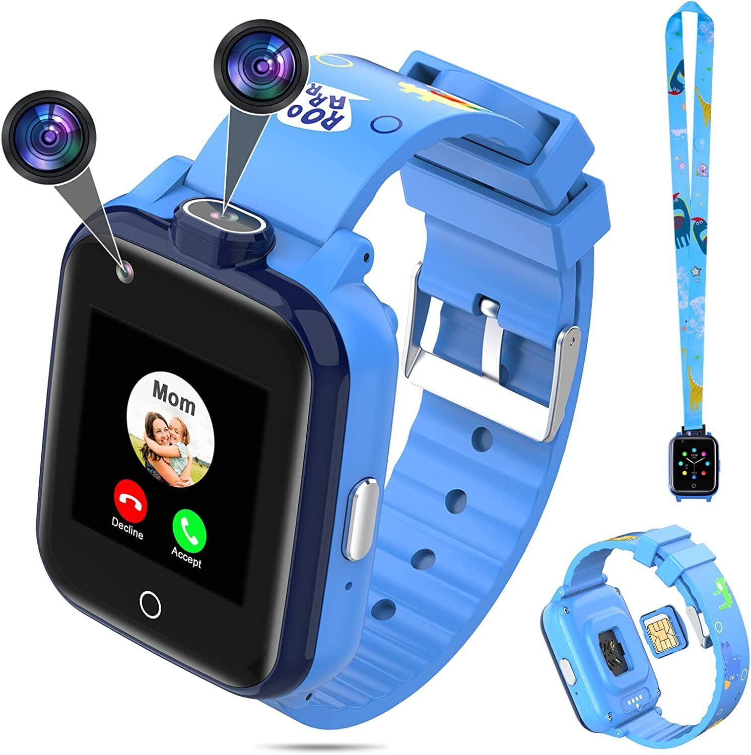 4G Smart Watch for Kids Latest Waterproof Kids Smart Watches HD ...