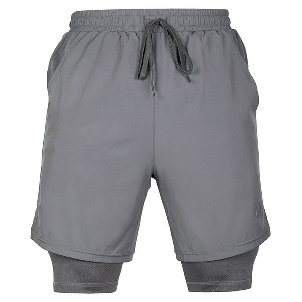Short Deportivo con Biker Wilson para Hombre Layer Flex Color Gris ...
