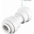 1/4-inch outer diameter straight-through connector, push-in plastic ...