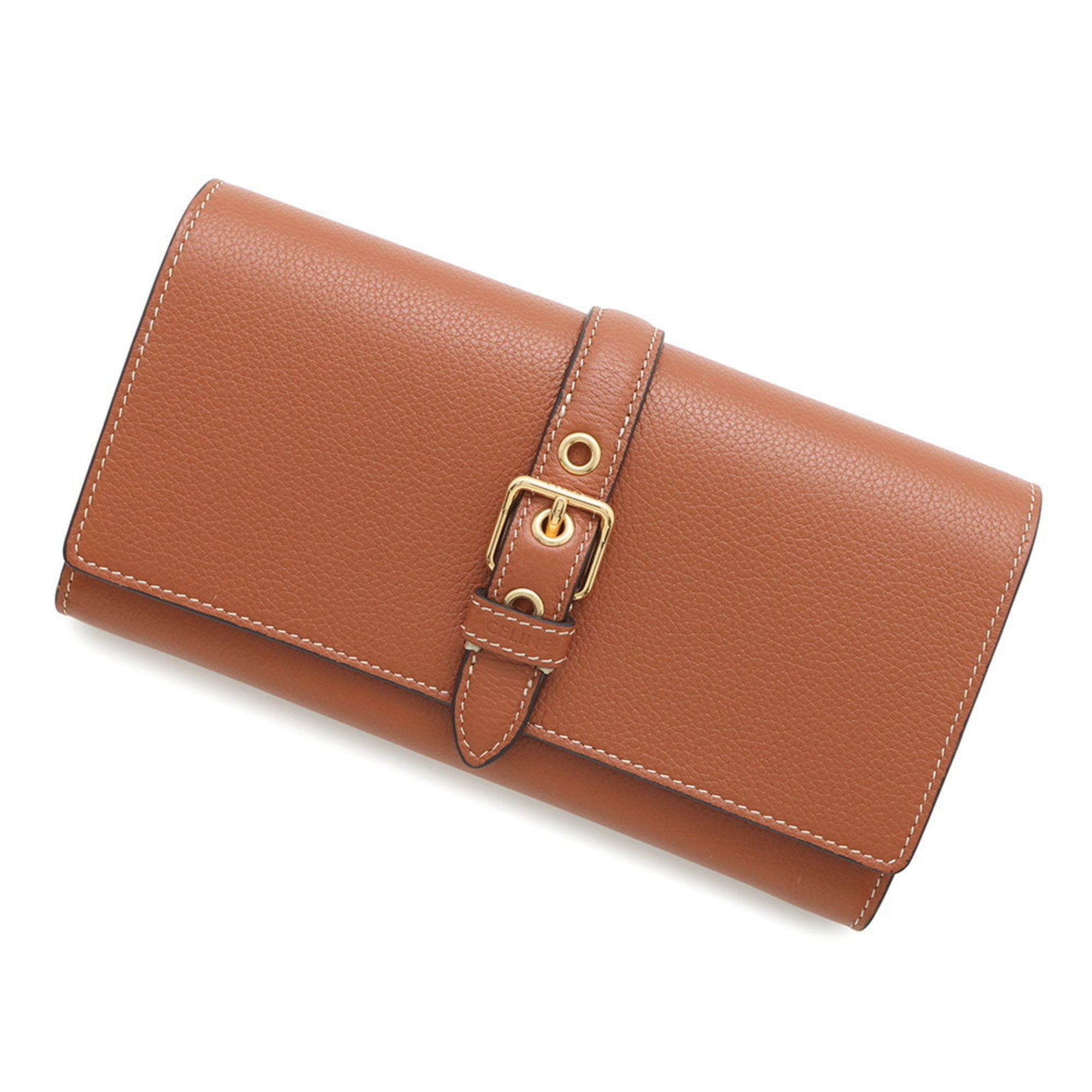 Pre-Owned Celine Long Wallet Large Supple Calf Leather 10M053GHH.04LU ...