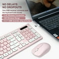RECCAZR Advance Combo Wireless Keyboard and Mouse, 2.4 G Silent Wireless Keyboard and Mouse, 12 ...