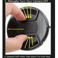 Front Snap-On Lens Cap Directly To Camera Nikon Coolpix L330 L 330 ...