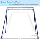"Yoroven 71""H Swing Frame, Full Metal, Anti-Rust, 550lbs, Kids Saucer ...