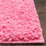 Mainstays Transitional Solid Pink Indoor Youth Shag Area Rug, 3' x 4'8 ...