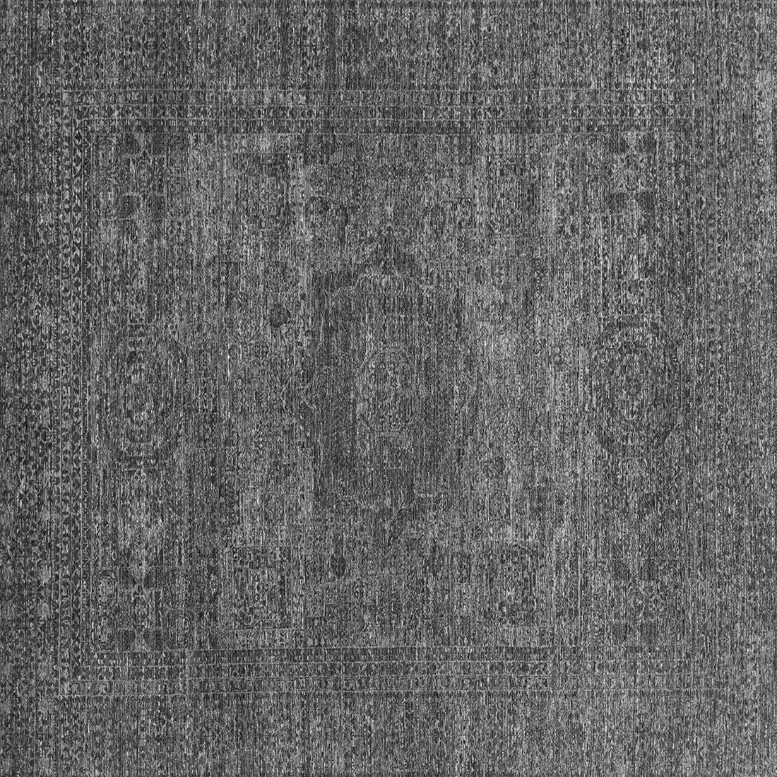 Ahgly Company Indoor Square Abstract Gray Modern Area Rugs, 4' Square ...