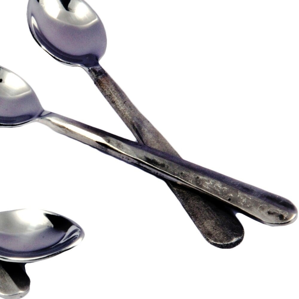 Inox Ridge Design 4-piece Nascent Steel Coffee/Dessert Spoon Set ...