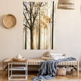Autumn Tapestry, Picture of a Lonely Tree with Orange Leaves on an ...