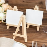 BalsaCircle 10 Natural 5" Wood Mini Easel Table Number Sign Holders ...
