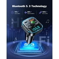 Bluetooth 5.3 Car Adapter【PD 36W+QC3.0 18W】, 2-in-1 FM Bluetooth ...