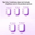 3-Inch Firm Gel Memory Foam Mattress Topper with Breathable Cover & Non ...