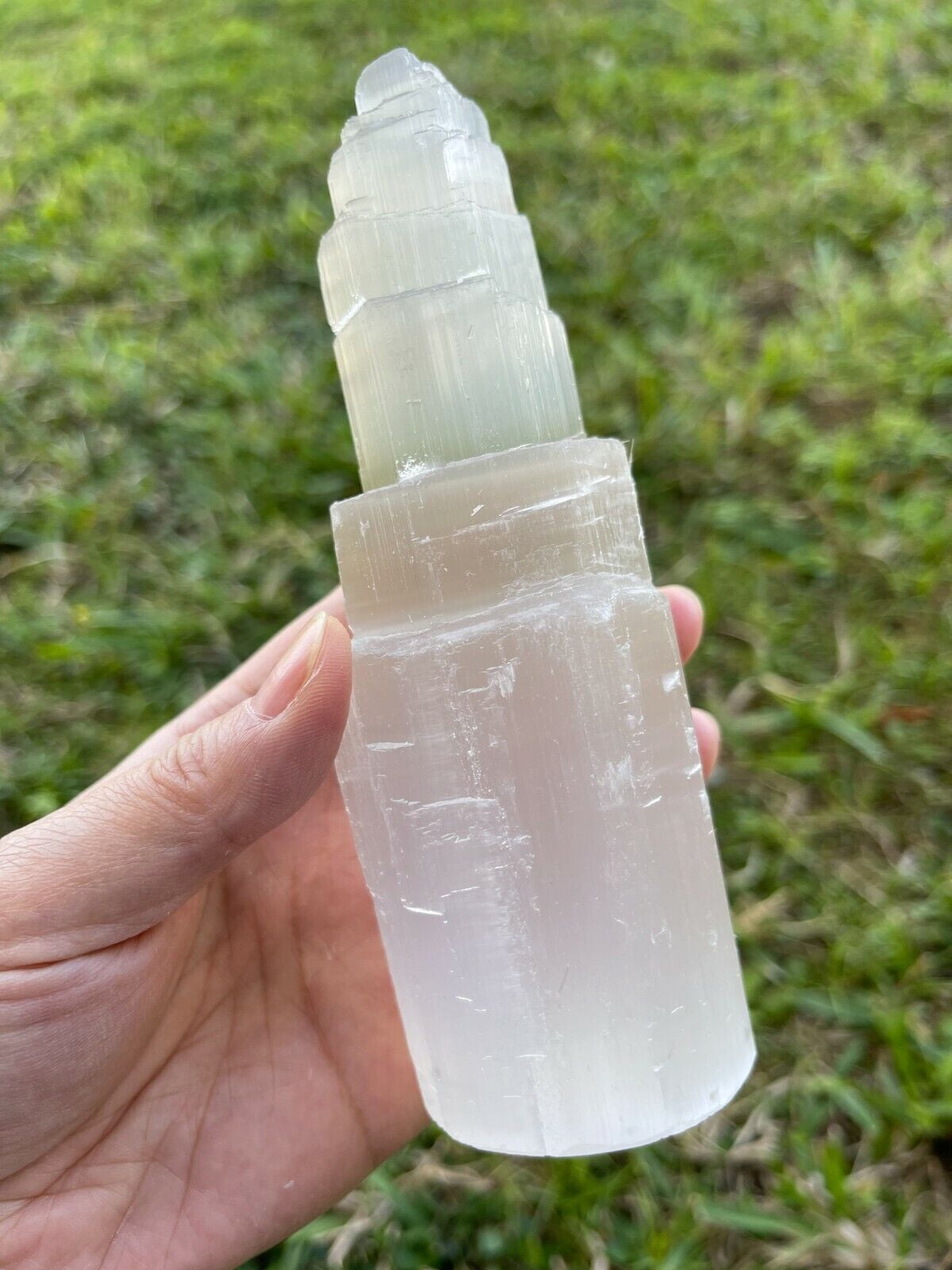 Large Selenite Crystal Tower 6" Tall, Selenite Skyscraper,Iceberg ...