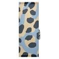 Blue Yellow Background Pattern Door Curtain Sheer Privacy Light ...
