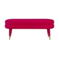 TOV Furniture Betty Pink Velvet Bench with Gold Tipped Legs - Walmart.com