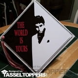 The World Is Yours - Scarface Grad Cap Tassel Topper - Walmart.com
