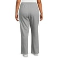 Athletic Works Women's Plus Size Open Bottom Fleece Pants, 2-Pack ...