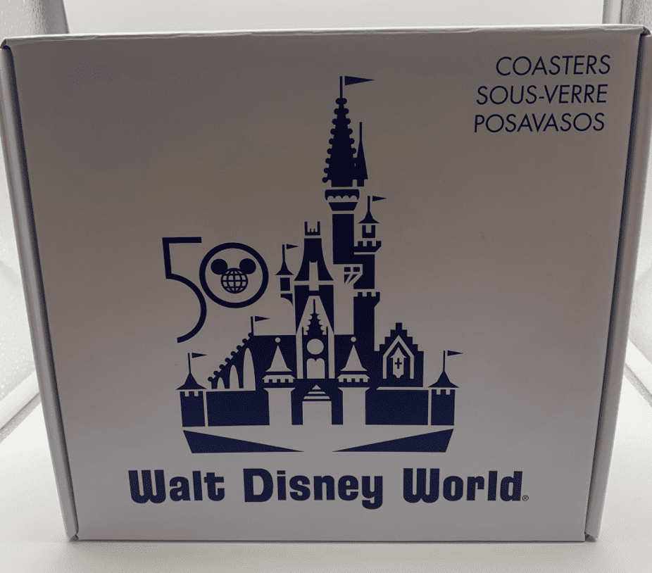 Disney Parks Walt Disney World 50th Castle Magic Kingdom Coaster Set ...
