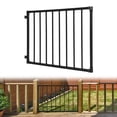 Heavy Duty Steel Adjustable Deck Gate – 32.5"/36"/42" Height, Fits ...
