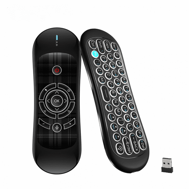 R2 Air Remote,2.4G Wireless Backlit Voice Remote with Keyboard, for ...
