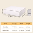 12x9x3 White Shipping Boxes, 25 Pack Corrugated Mailer Boxes for Small ...