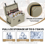 MADOG 40 Quart 48 Cans Portable Insulated Ice Chest with Cup Holder and ...