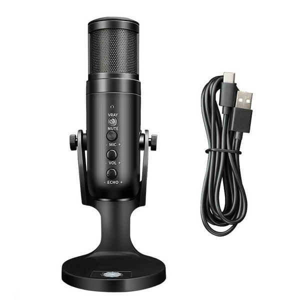 Amdohai Computers Microphone with RGB Light Rotatable USB Plug-and-Play ...
